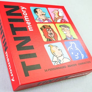 Moulinsart Tintin Memory Games X4 Actions/costumes/animals/characters ...