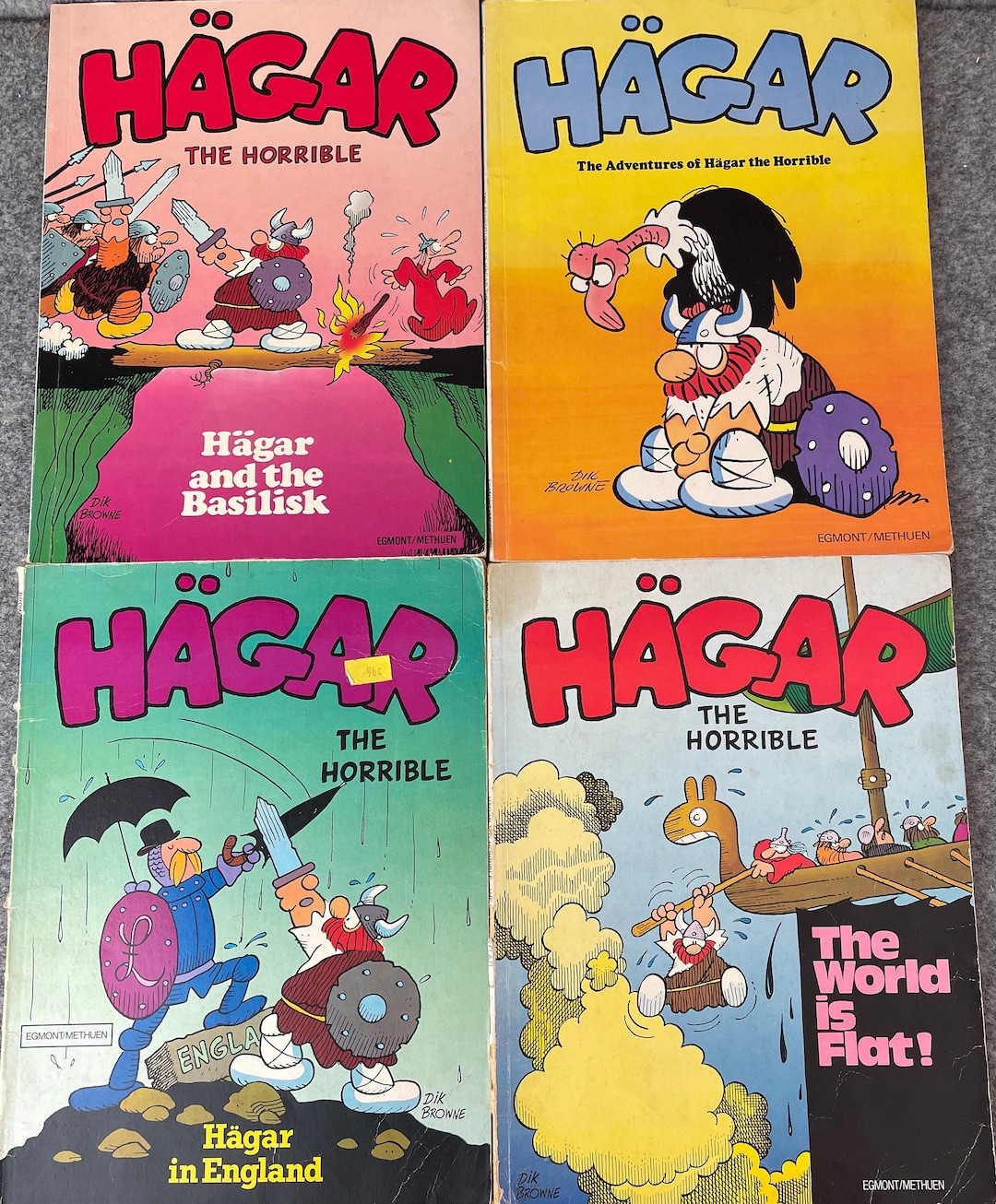 Vintage 1st Edition Hagar the Horrible Comics: Egmont/methuen 1970's ...