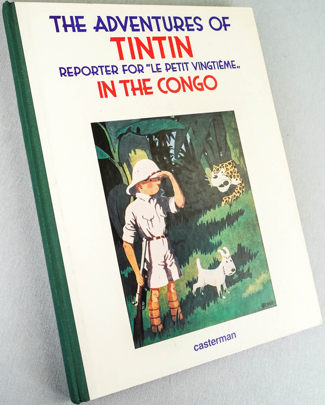 Tintin in the Congo 1991 Casterman 1st UK Edition B&W EO Facsimile Book ...