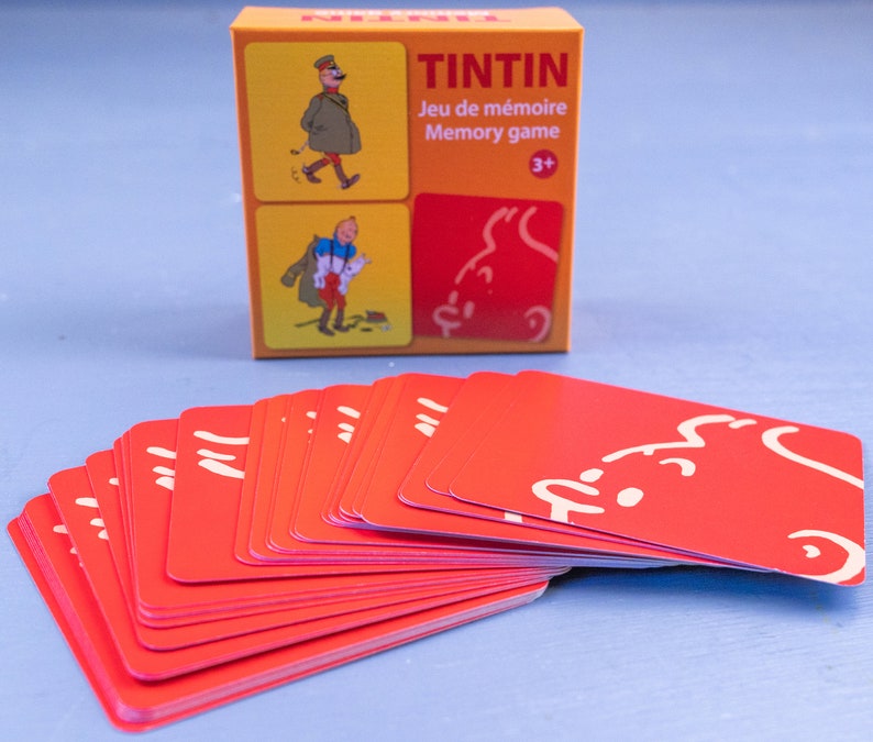 Moulinsart Tintin Memory Games X4 Actions/costumes/animals/characters ...
