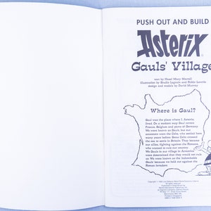 Asterix Gauls Village 3D Model Book: Push Out & Build 1991 UK Comic by ...