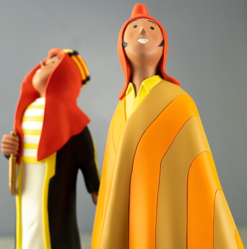 Statuette Moulinsart 46015 Abdullah & Zorrino Musee Imaginaire Tintin ...