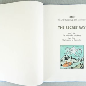 The Secret Ray Part 1 & 2 1994 Methuen 1st UK Edition Rare Herge EO Jo ...
