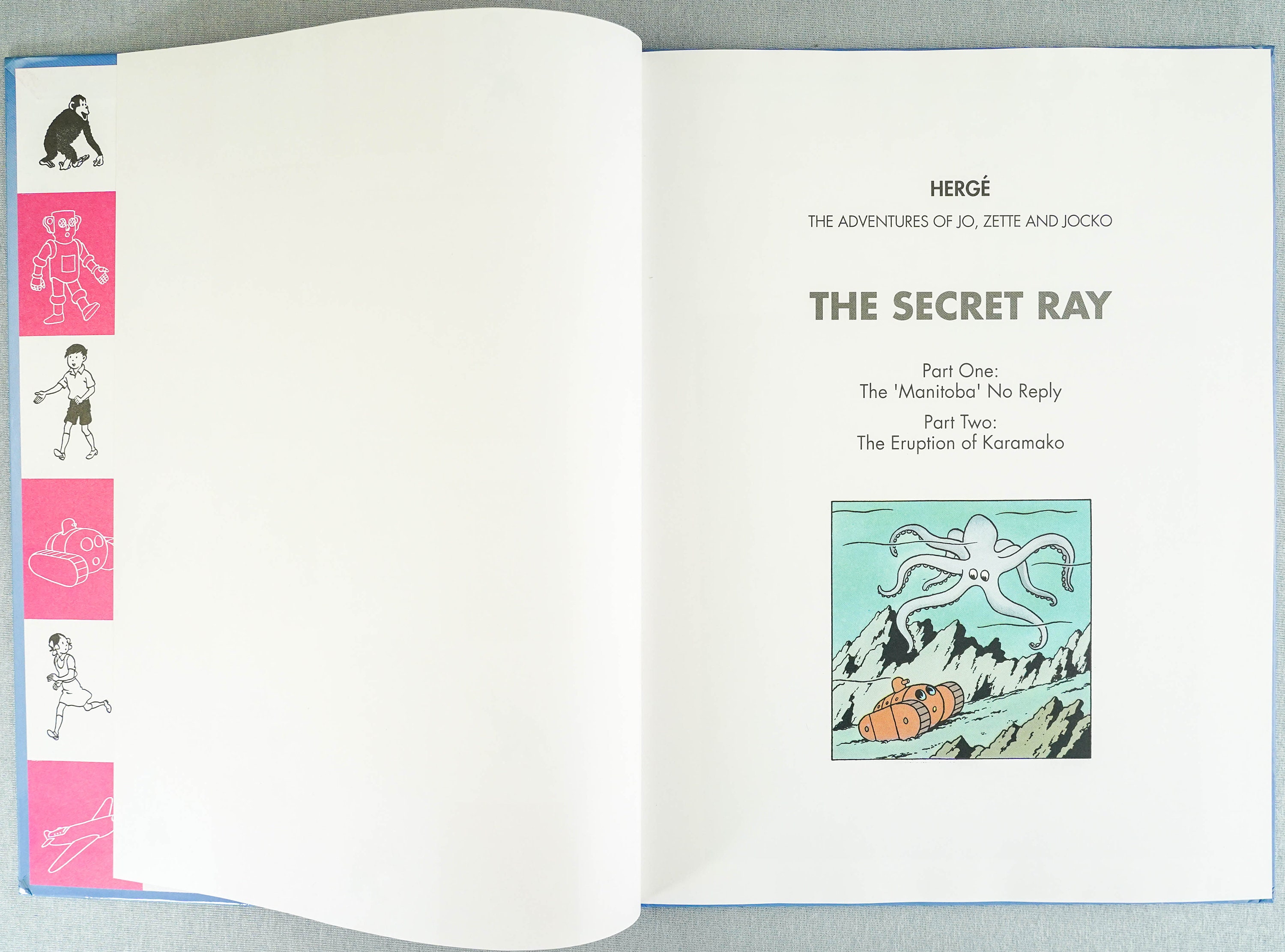 The Secret Ray Part 1 & 2 1994 Methuen 1st UK Edition Rare Herge EO Jo ...