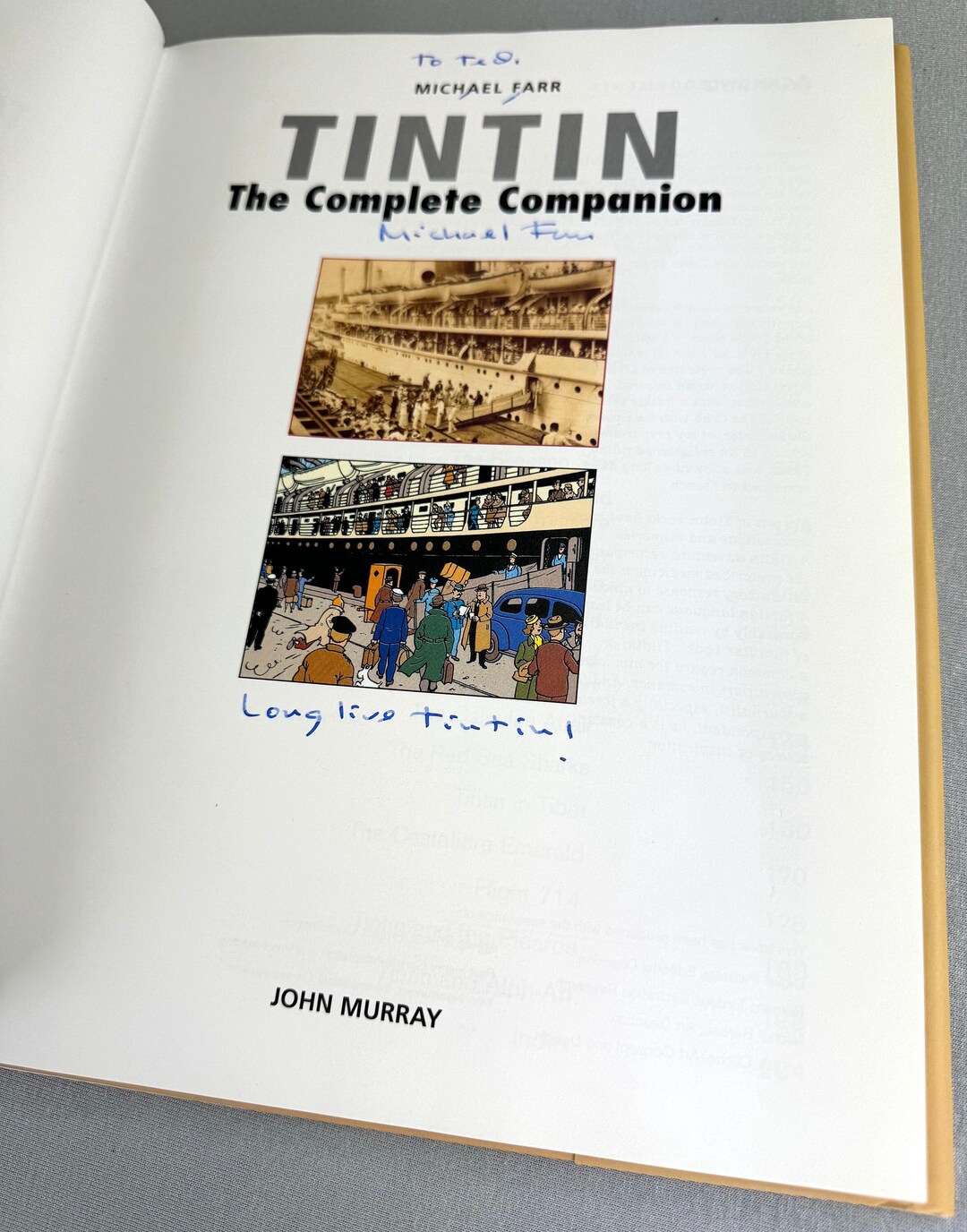Tintin: the Complete Companion - Signed by Author Michael Farr 1st ...