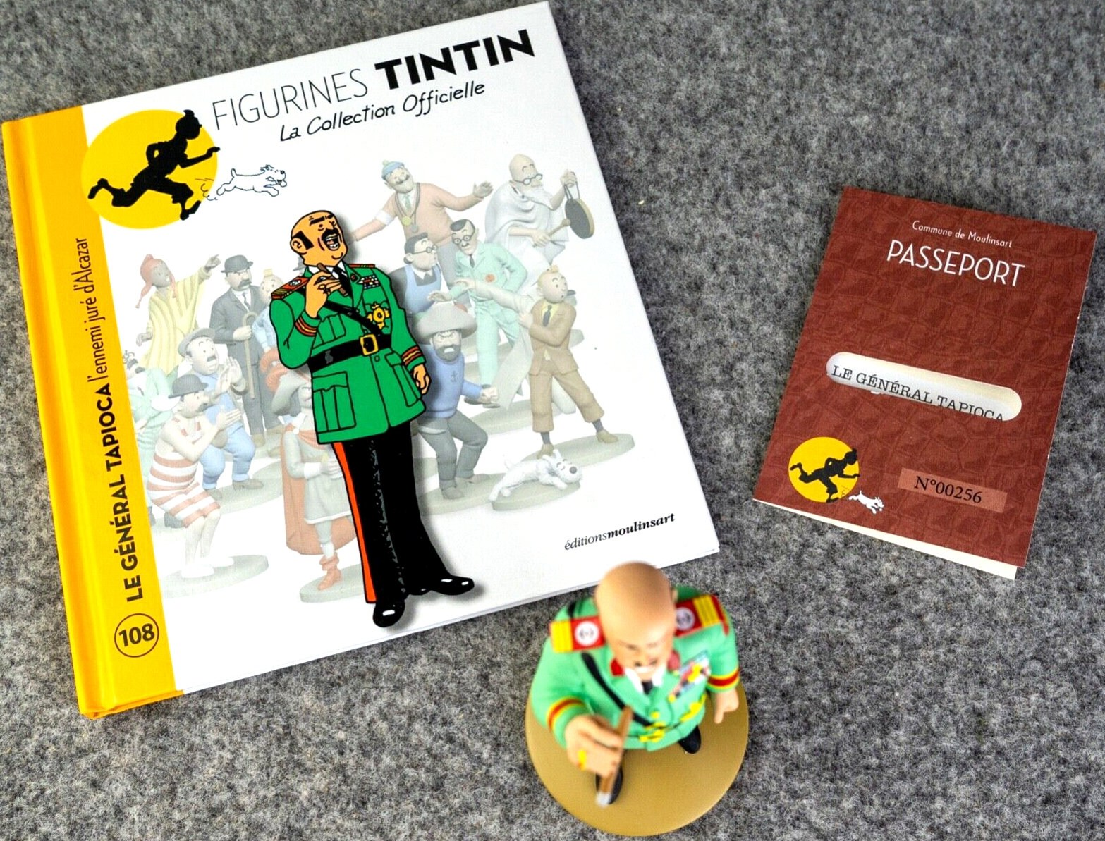 Tintin Figurines Officielle #108 General Tapioca - Picaros Herge Resin ...