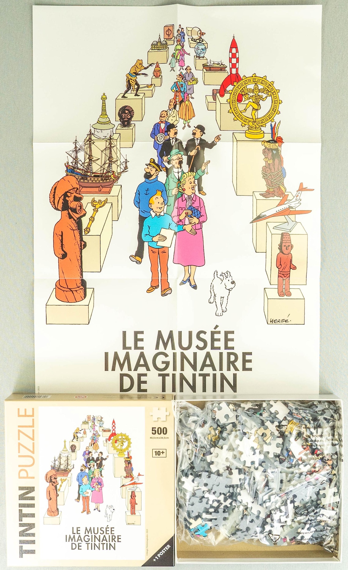 Le Musée Imaginaire De Tintin Jigsaw Puzzle + Poster 500 Pieces ...