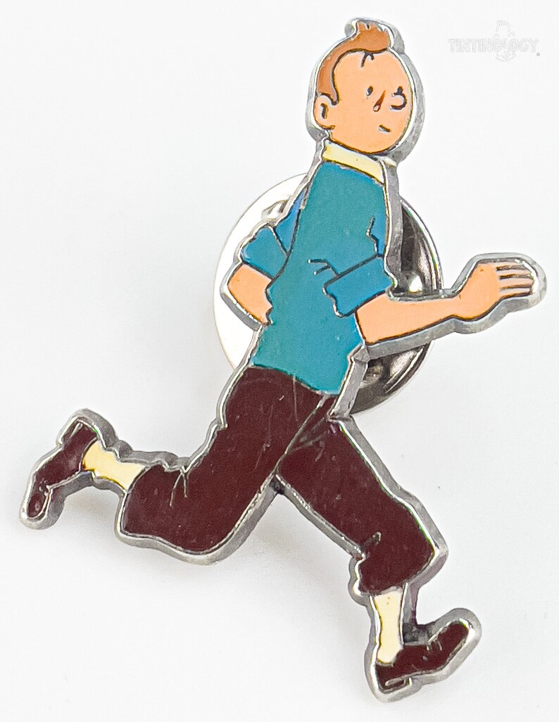 Running Tintin Characters Rare Moulinsart Metal Pin Badges - Etsy