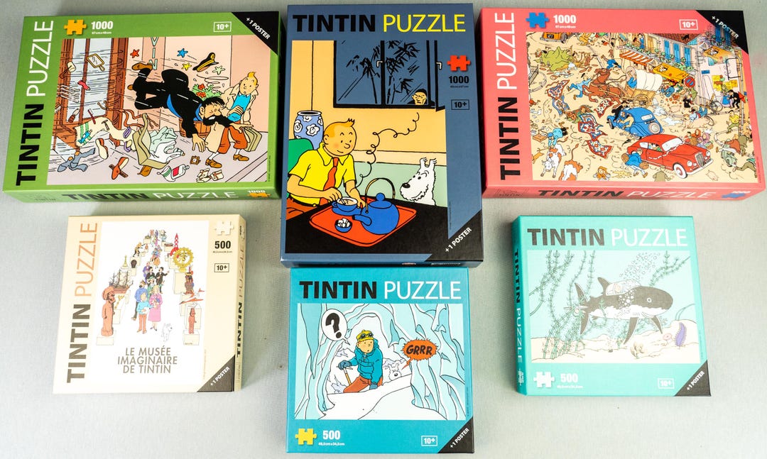 Moulinsart Tintin Jigsaw Puzzle+posters X9 500-1000 Pcs BUY ...