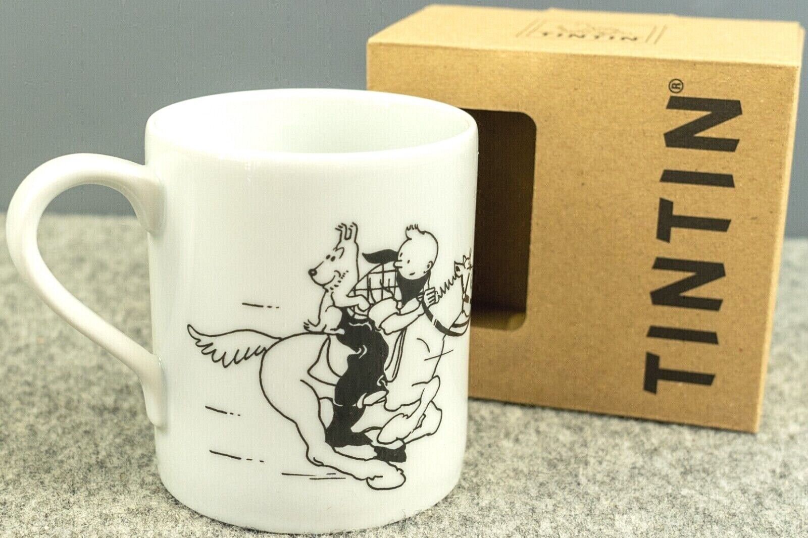 Tintin B&W Colourised Edition Mugs: Set of 4 by Moulinsart Herge 2022 ...
