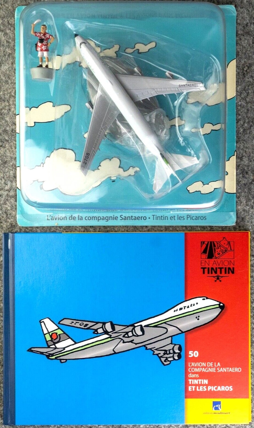 Hachette Avion Tintin #50 Boeing 747 Plane - Picaros Rare Model +figure ...
