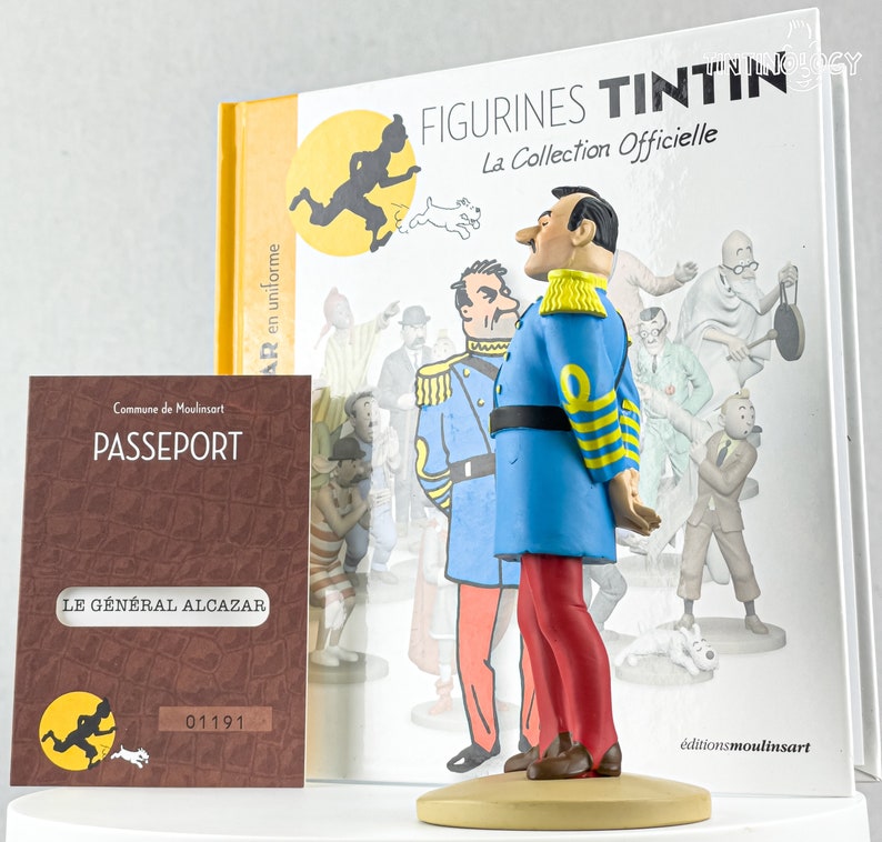 Tintin Figurine Officielle # 42 General Alcazar in Uniform - Broken Ear ...