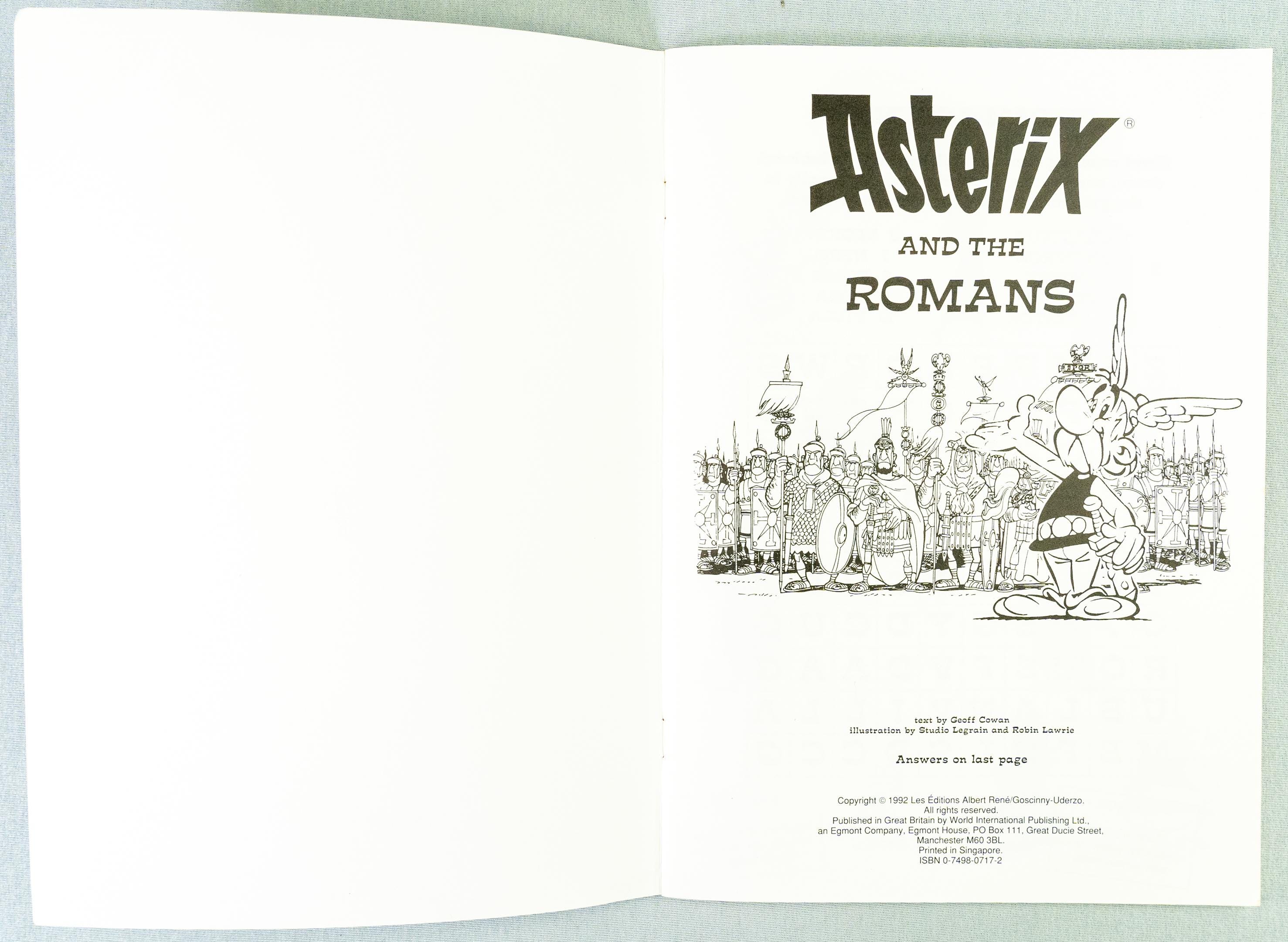 Asterix Sticker Scene Books Editions Egmont UK BUY INDIVIDUALLY Uderzo ...