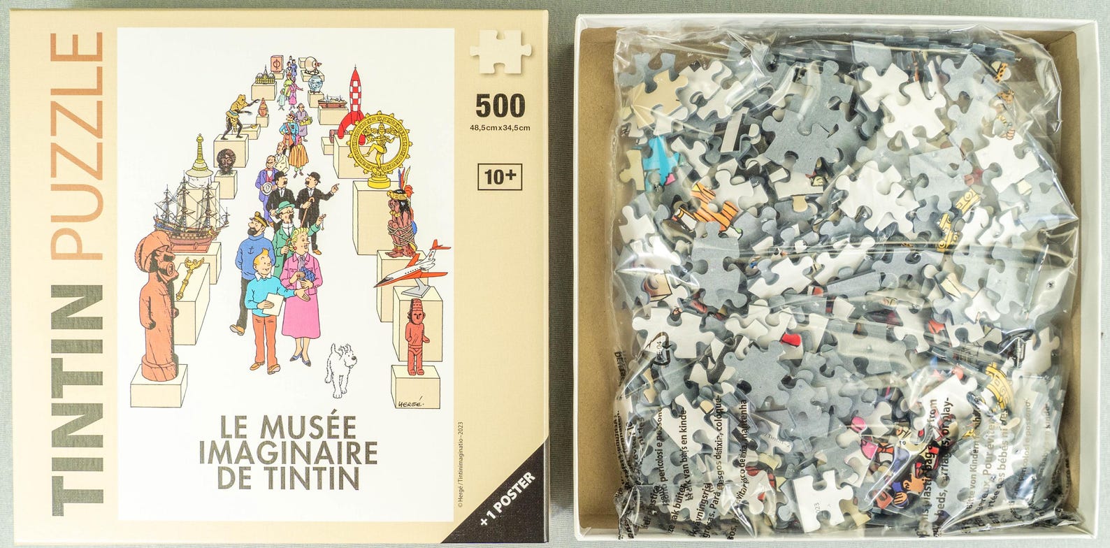 Le Musée Imaginaire De Tintin Jigsaw Puzzle + Poster 500 Pieces ...