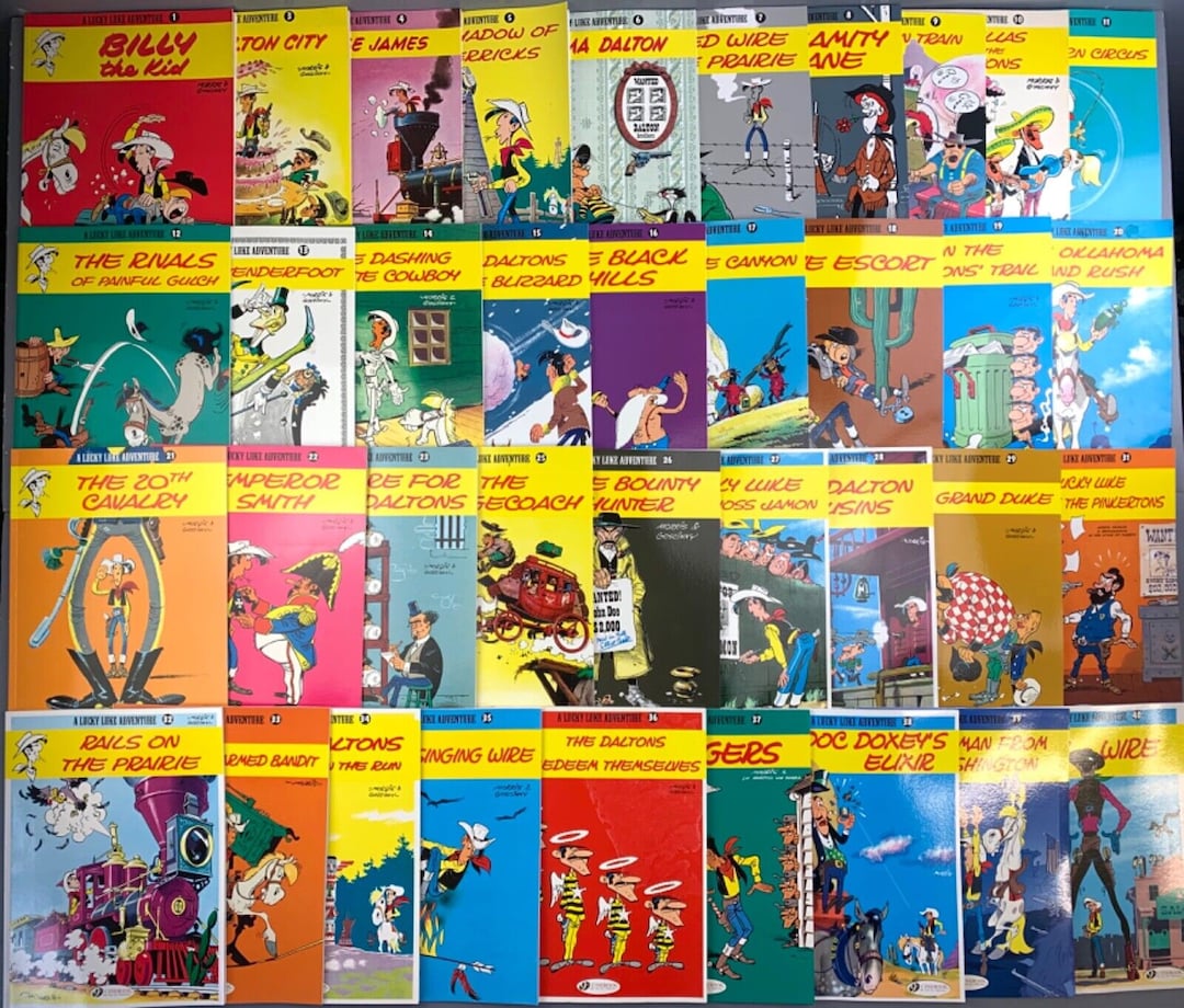 Lucky Luke Cinebook Paperback Comic Book Collection UK 1-19 BUY ...