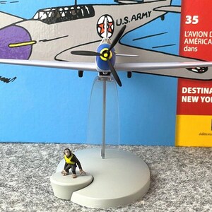 Hachette Tintin Plane 35 Avion De Chasse Destination New York: Jo Zette ...