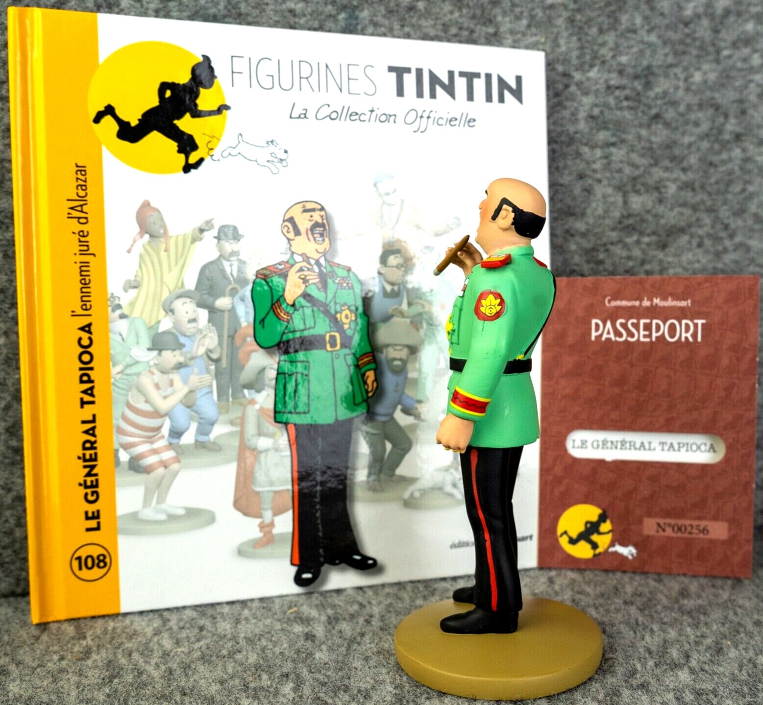 Tintin Figurines Officielle #108 General Tapioca - Picaros Herge Resin ...
