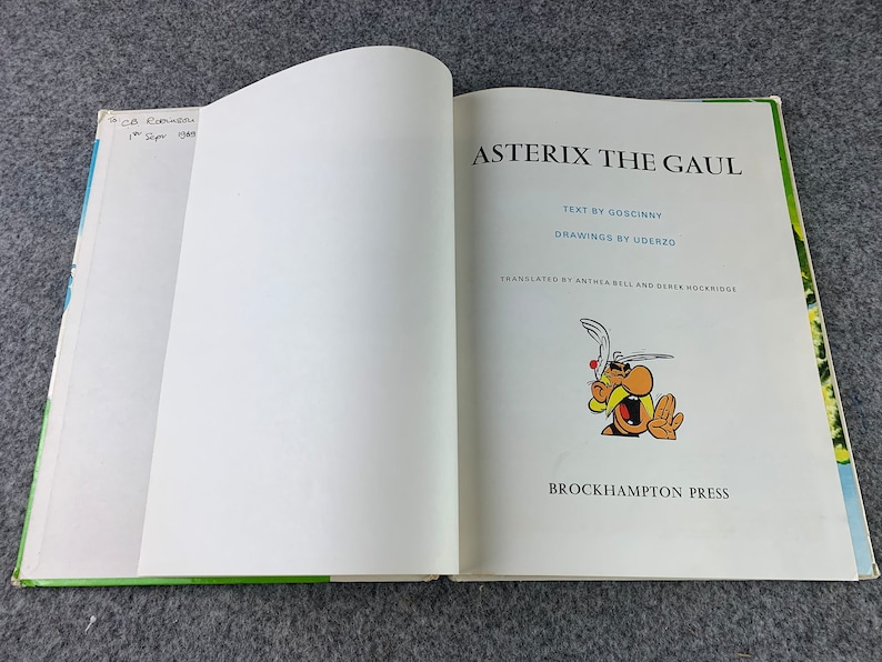 Asterix & the Gaul 1969 Brockhampton 2nd UK Edition Rare HB Comic Book ...