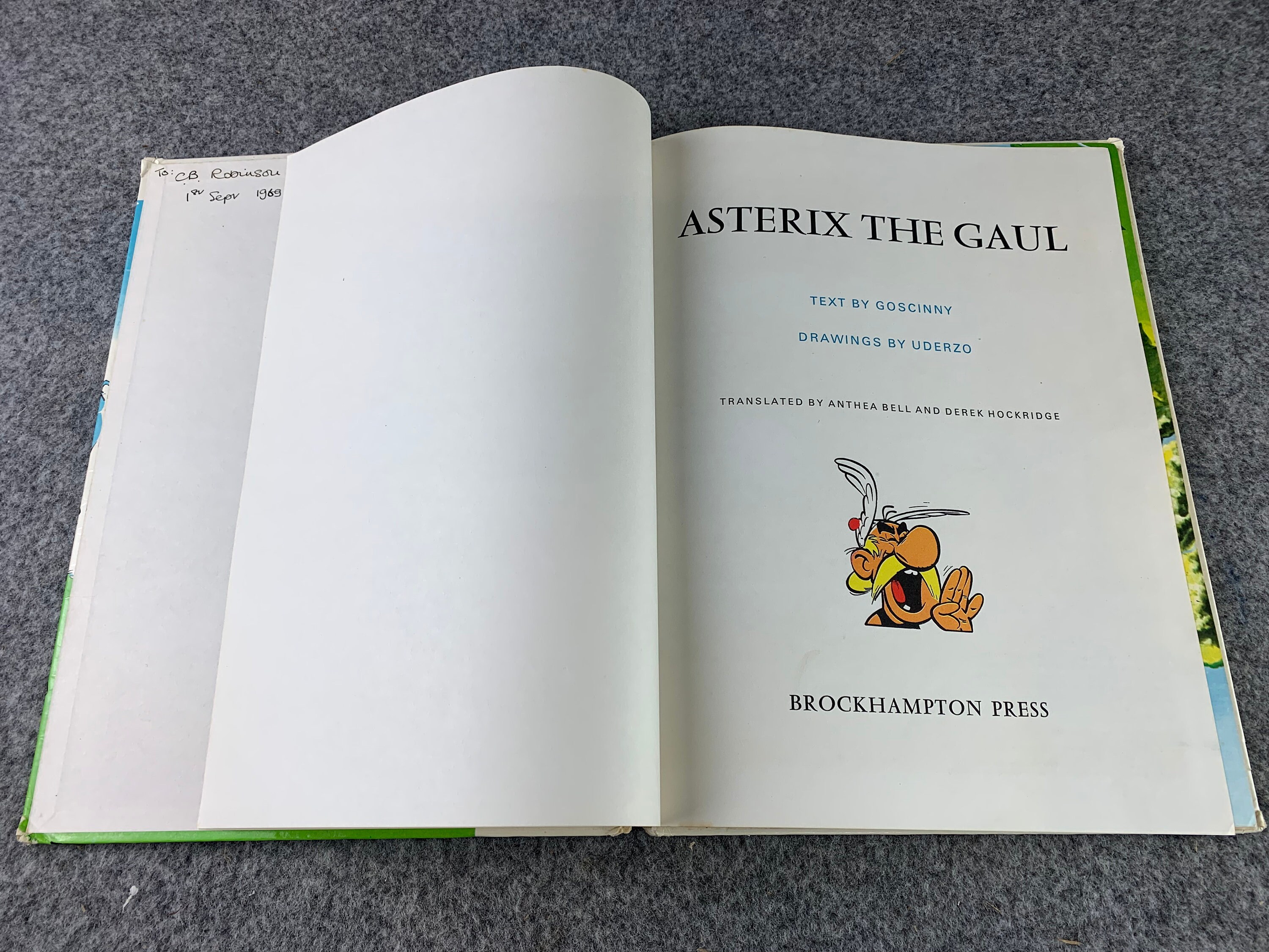 Asterix & the Gaul 1969 Brockhampton 2nd UK Edition Rare HB Comic Book ...