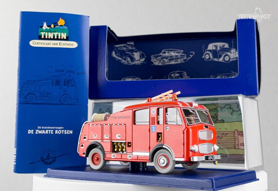 ATLAS TINTIN CAR 42 Dennis Fire Engine the Black Island | Etsy