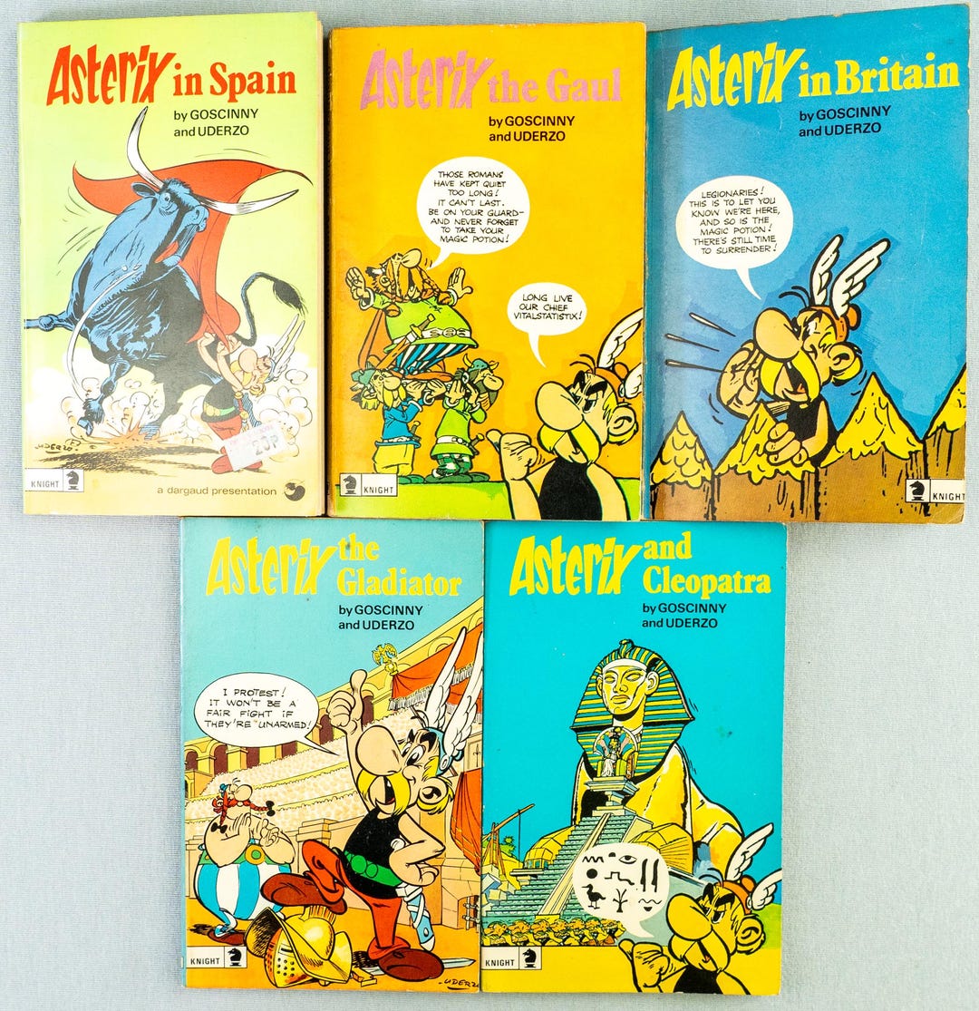 Set of Vintage Mini A5 B&W Asterix Books UK PB Editions Buy ...