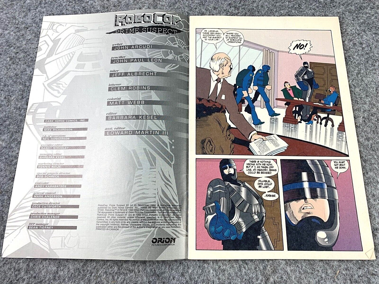 Robocop: Prime Suspect by Dark Horse Comics 1992 Set of 4 BUY - Etsy