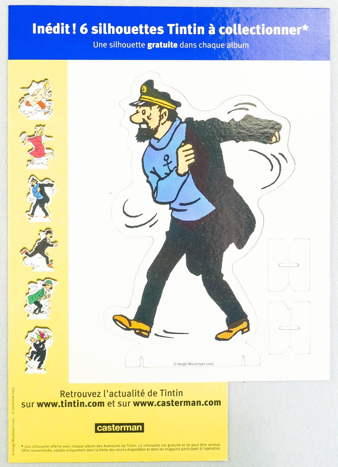 Rare Tintin Silhouette: Captain Haddock Promo Banner Herge/moulinsart ...
