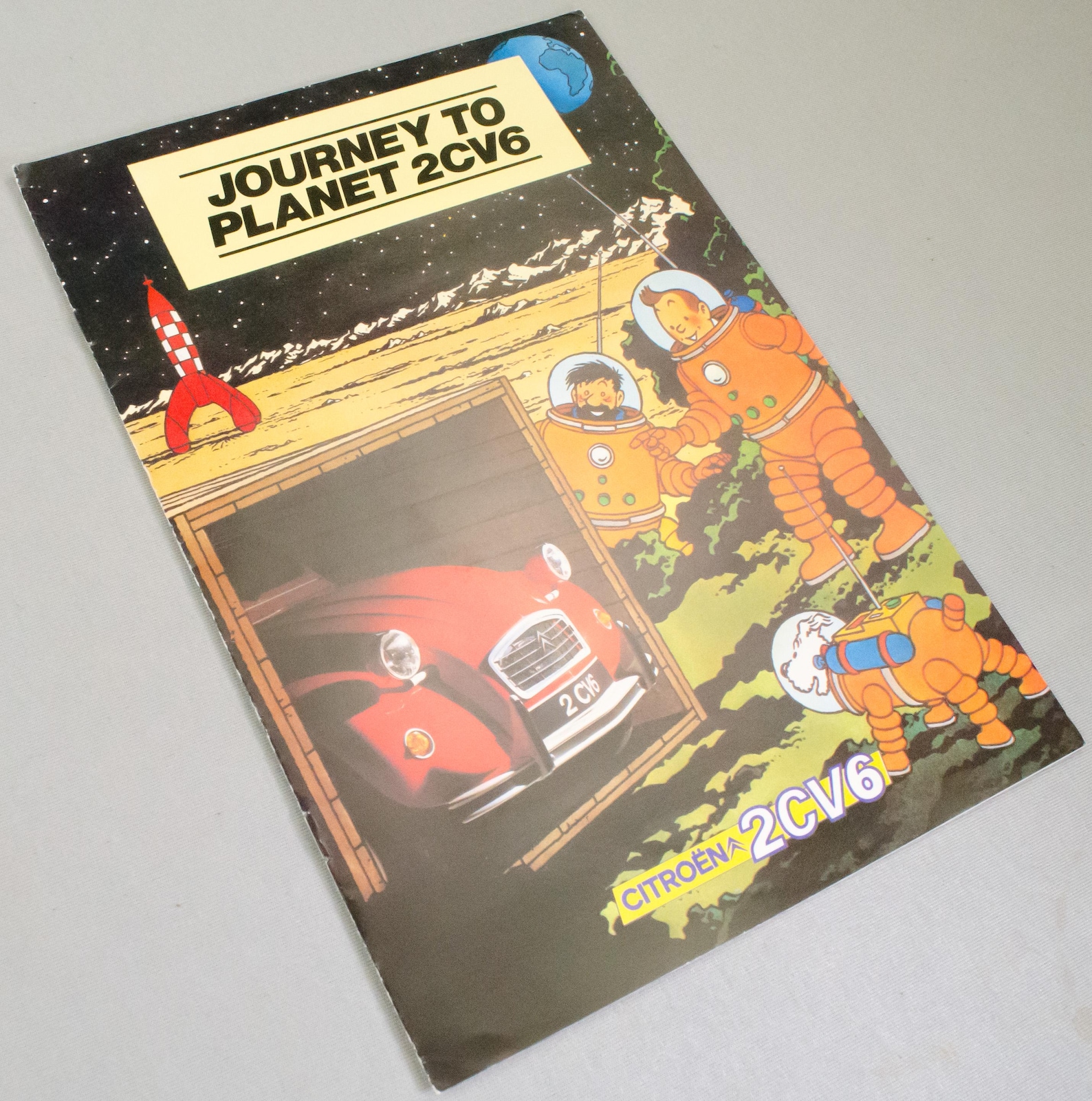 Rare 1984 Citroen Tintin Car Brochure: Journey to Planet 2CV6 by Herge ...