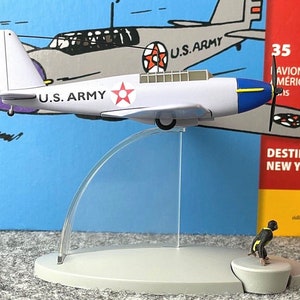 Hachette Tintin Plane 35 Avion De Chasse Destination New York: Jo Zette ...