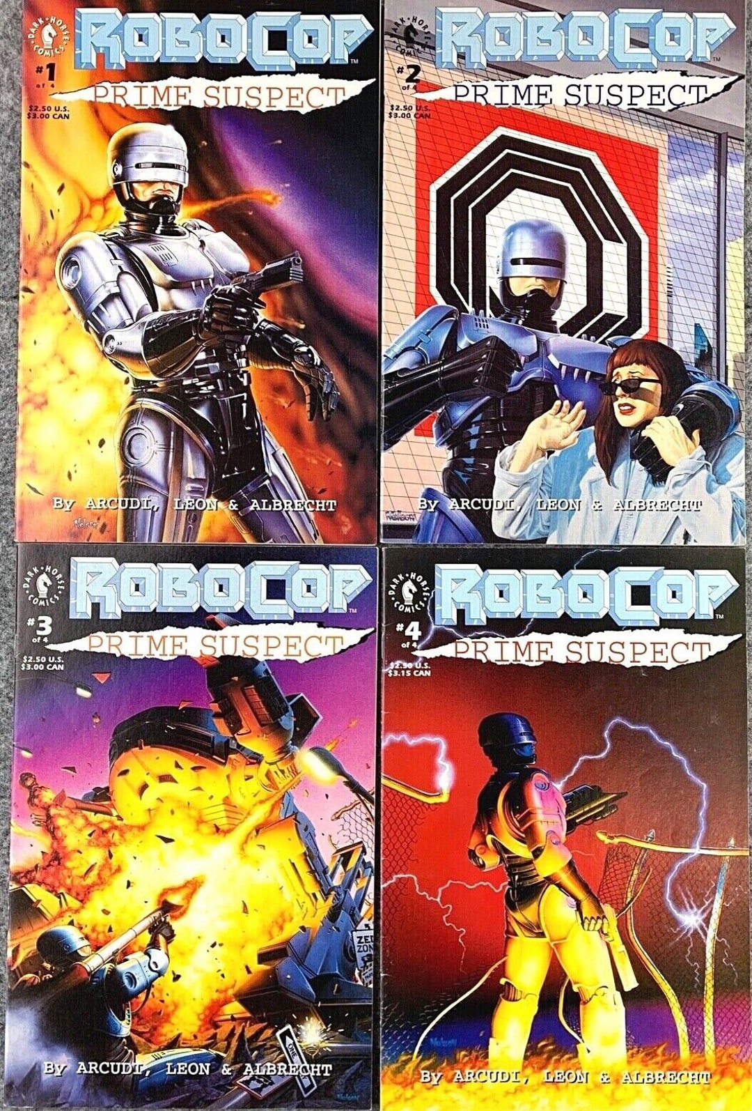 Robocop: Prime Suspect by Dark Horse Comics 1992 Set of 4 BUY ...