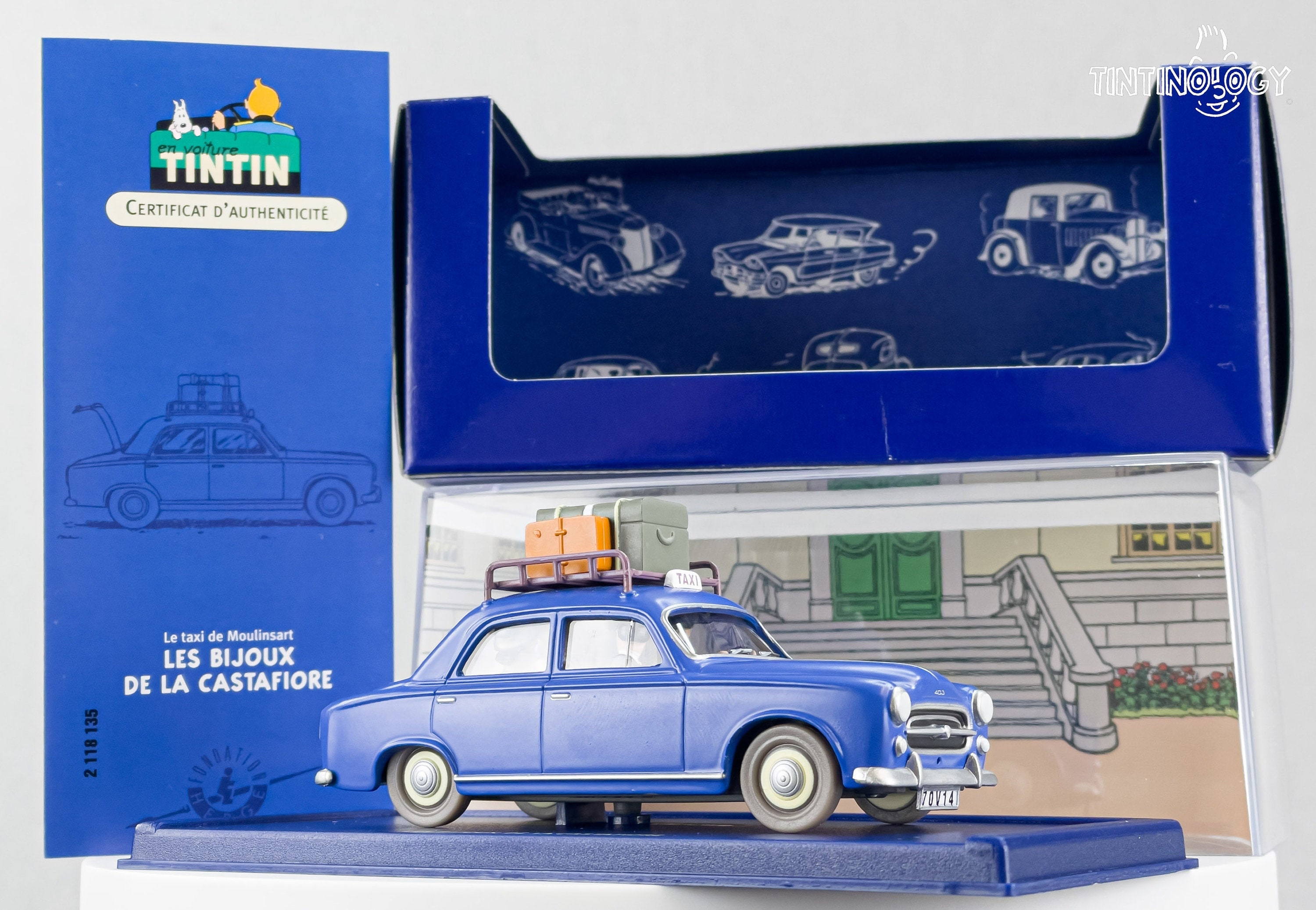 ATLAS TINTIN CAR # 35 Peugeot 403 - the Castafiore Emerald ATLAS TINTIN CAR # 35 Peugeot 403 - the Castafiore Emerald