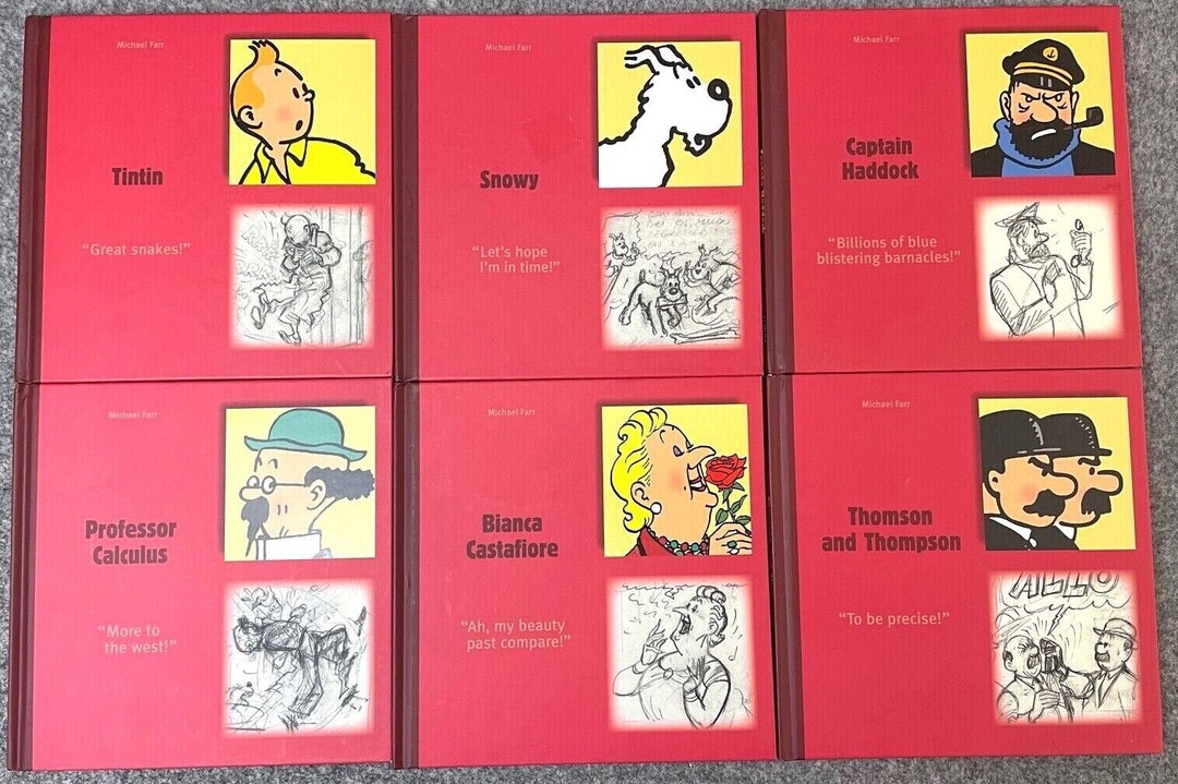 Tintin Character Books Set X6 2007 Egmont 1st Editions BUY INDIVIDUALLY ...