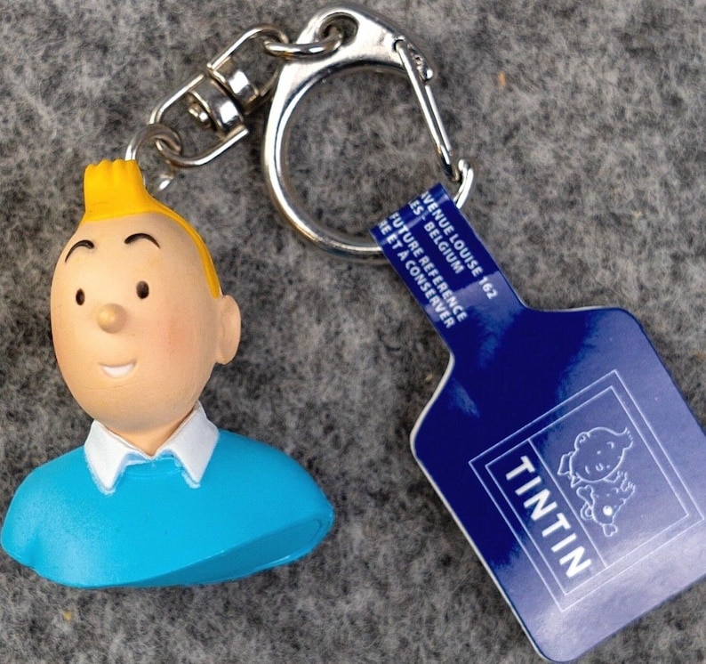 ML Moulinsart 2000's Tintin Keyring Bust Collection 1 to 8 BUY ...