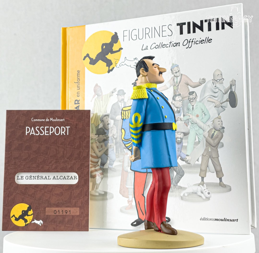 Tintin Figurine Officielle # 42 General Alcazar in Uniform - Broken Ear ...