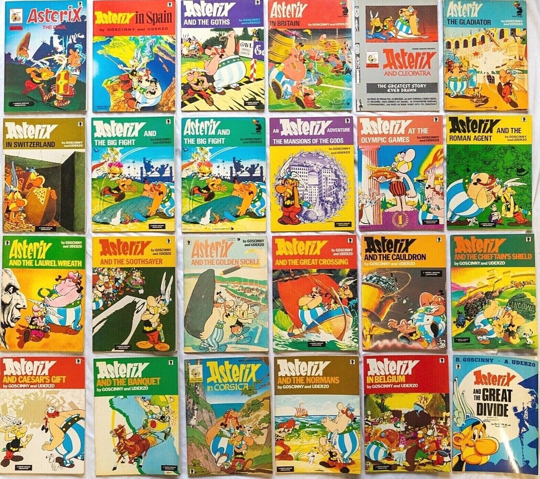 Set of Vintage Mini A5 Asterix Books 10-18 UK PB Editions Buy ...