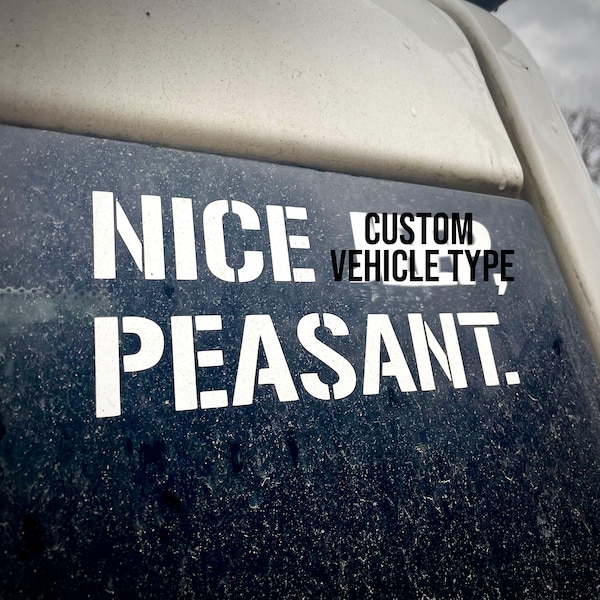 Nice Jeep Peasant Decal - Etsy
