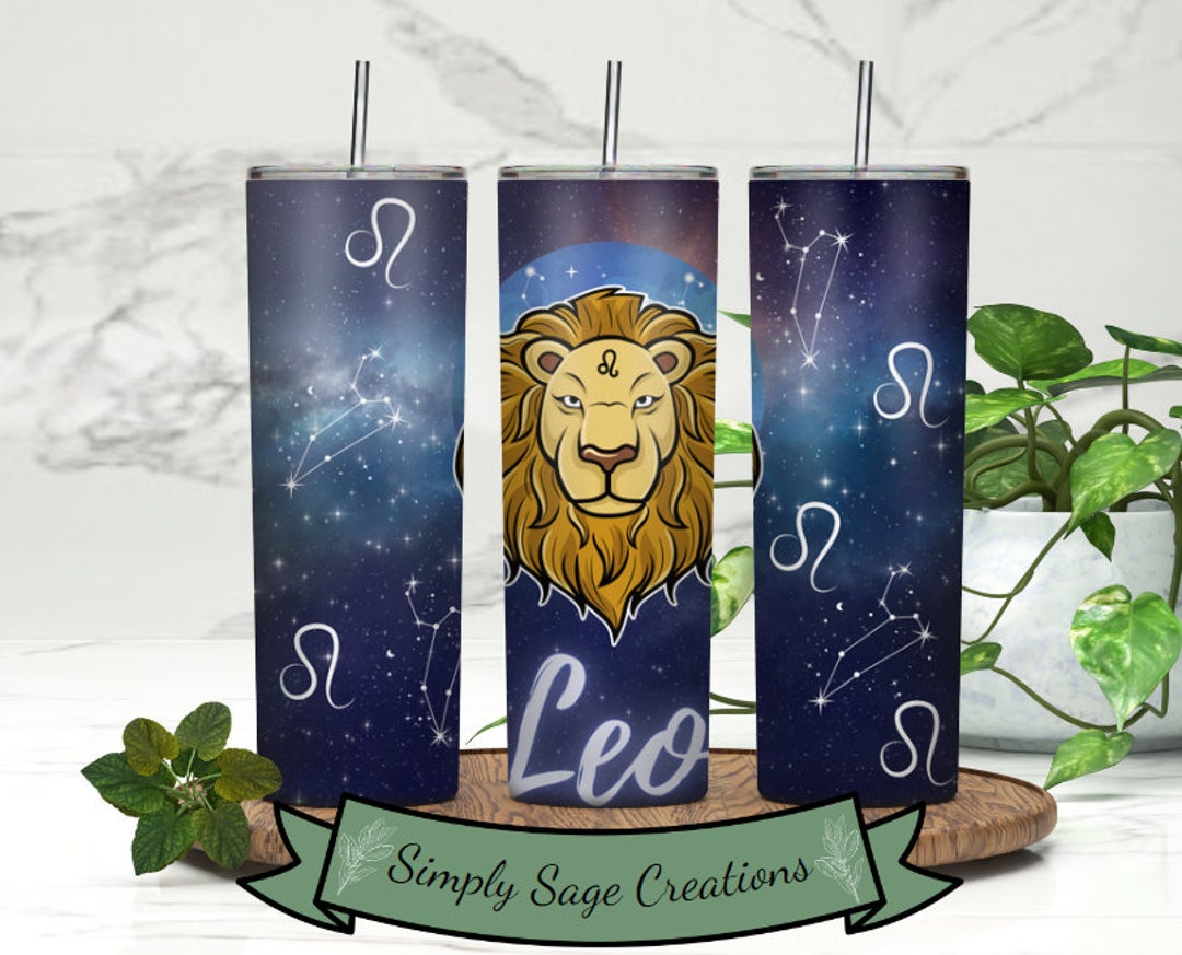 Leo Tumbler Wrap - 20 Oz Tumbler Wrap - Zodiac Tumbler Wrap - INSTANT ...