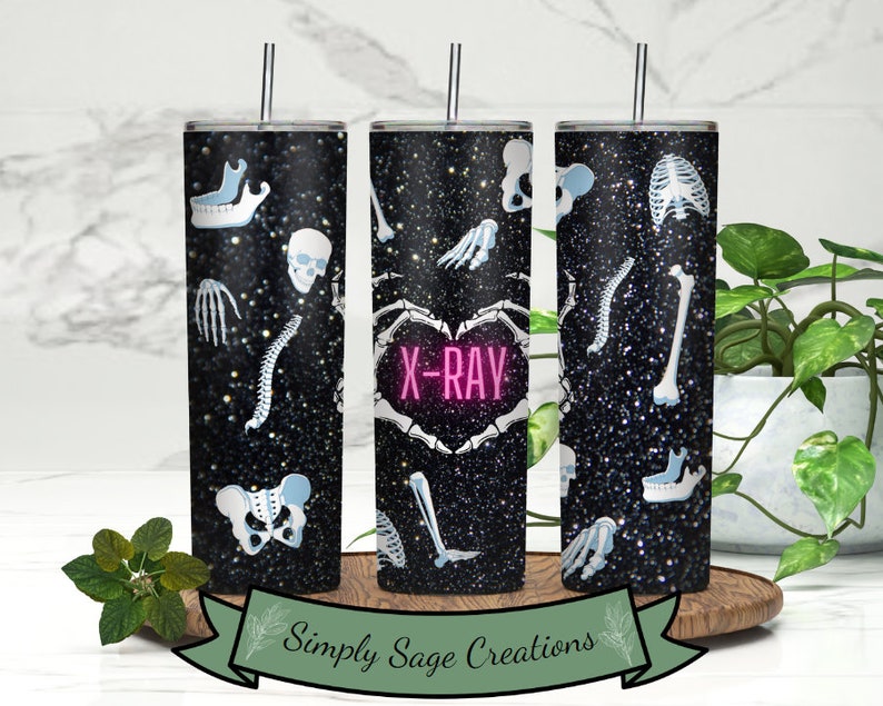 X-ray Tech Tumbler Wrap - 20 Oz Tumbler Wrap - Healthcare Tumbler Wrap ...