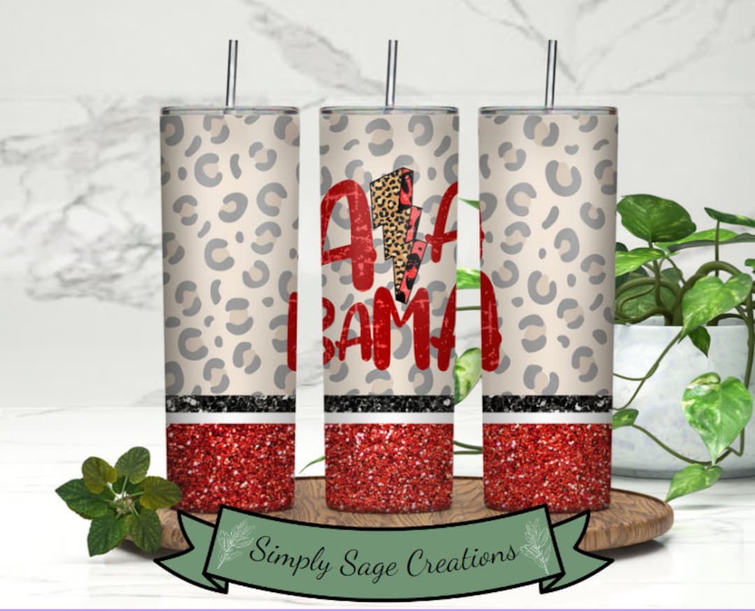 Alabama Tumbler Wrap - College Sport Tumbler Wrap - Roll Tide Tumbler ...