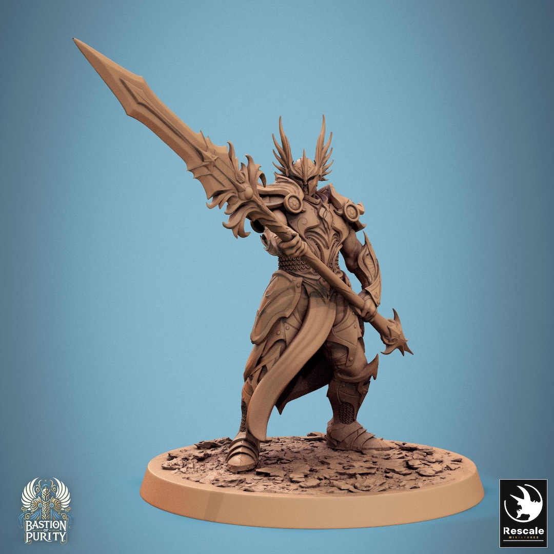 Spear Paladin Fighter Spear Royal Guard Dnd Pathfinder 5e 8k Tabletop ...