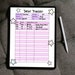 Cute Debt Credit Card Payment Tracker Pay off Sheet Kawaii Pink Purple ...