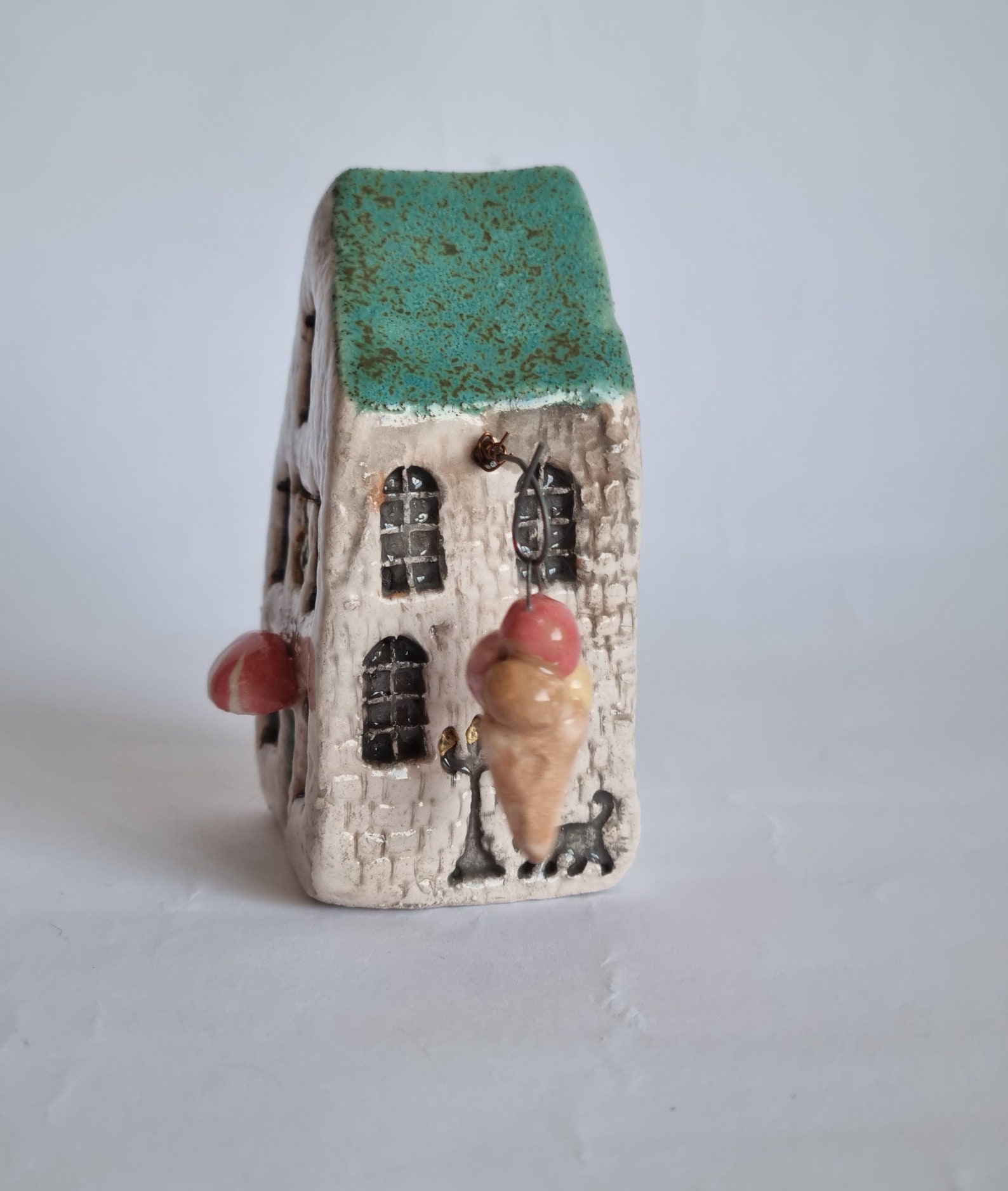 Ceramic Miniature House, Tiny Ceramic House, Fairy Garden House ...
