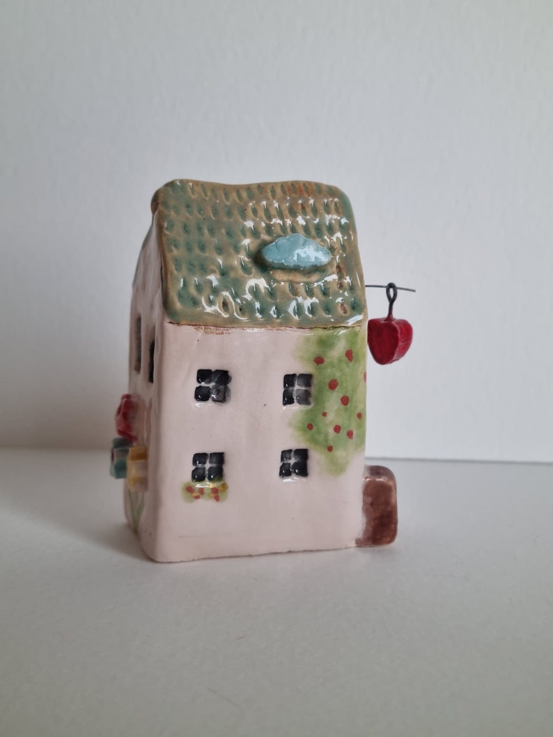 Ceramic Miniature Italian House With Heart,ceramic Miniature House ...