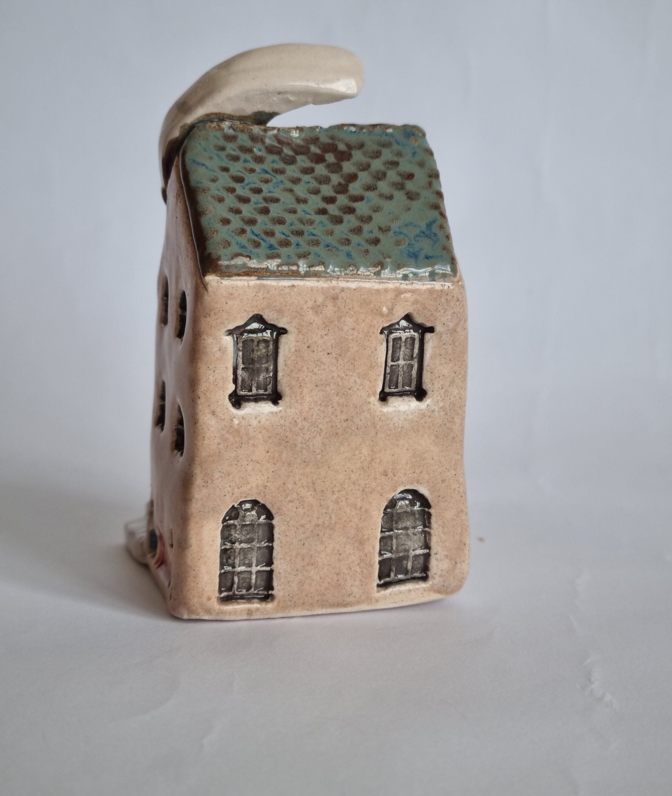 Handmade Ceramic Italian Cafe Miniature With Moon - Etsy