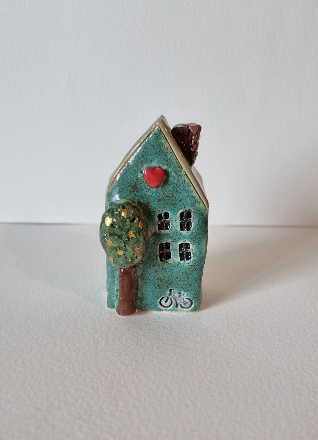 Ceramic Miniature Home,miniature House,handmade Ceramic Tiny House With ...