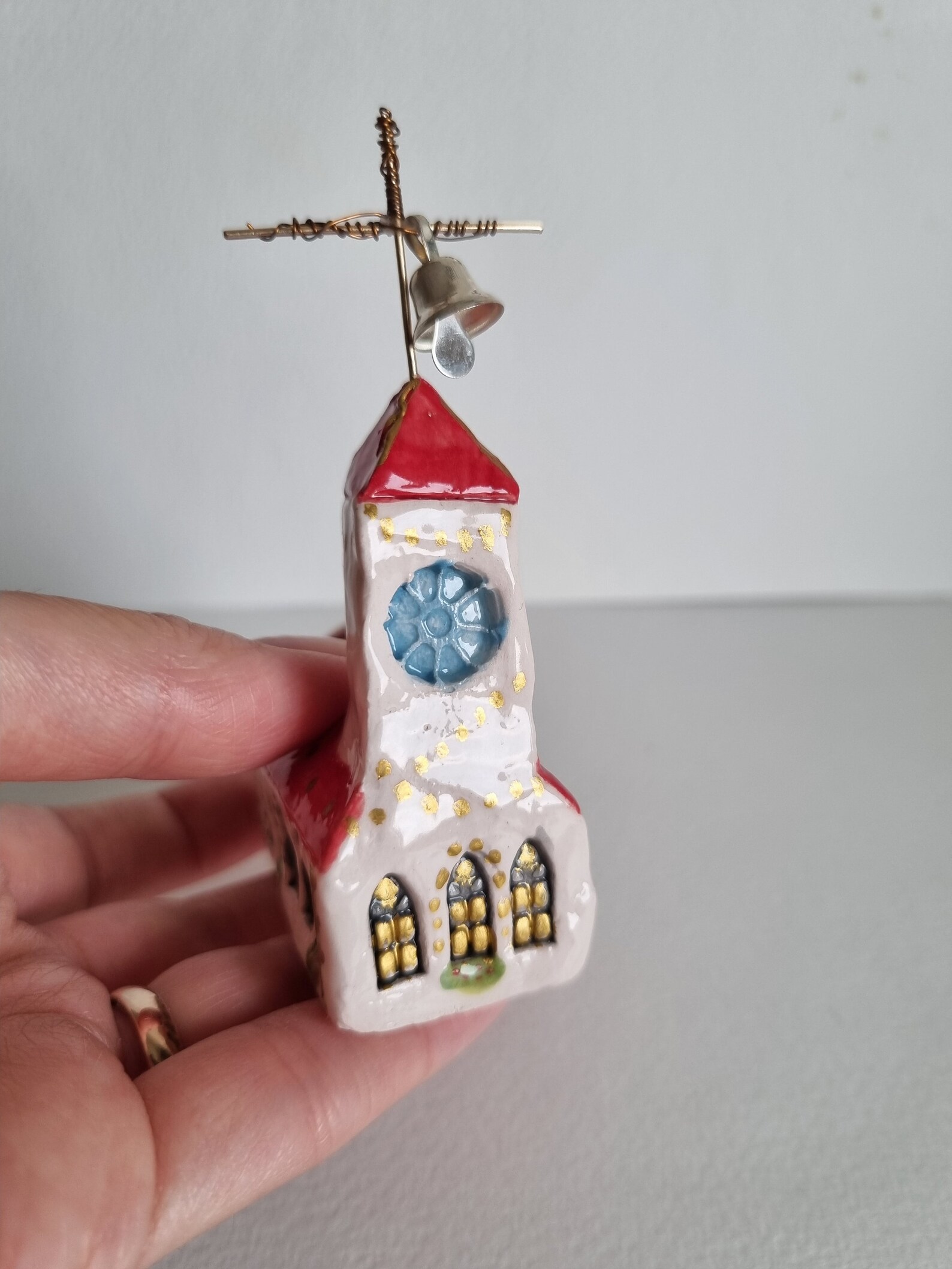 Handmade Ceramic Tiny Church: Rustic Miniature Chapel - Etsy