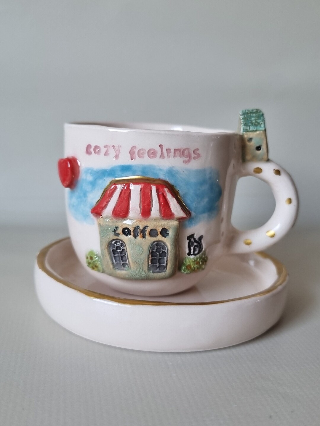 Ceramic Cosy Home Coffee or Tea Mug /cup,summer Mug,floral Mug,espresso ...