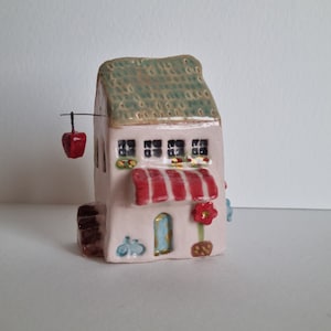 Handmade Ceramic Italian House Miniature With Heart - Etsy