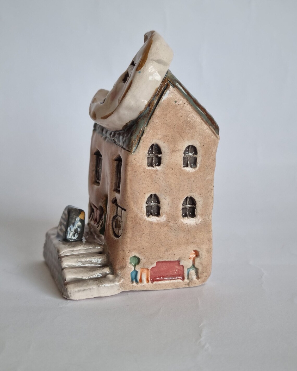 Handmade Ceramic Italian Cafe Miniature With Moon - Etsy