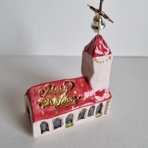 Handmade Ceramic Tiny Church: Rustic Miniature Chapel - Etsy